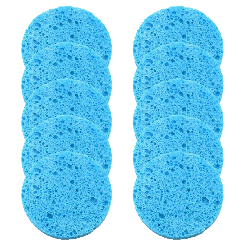 10pcs-6cm-Face-Round-Makeup-Remover-Tool-Natural-Wood-Pulp-Sponge ...