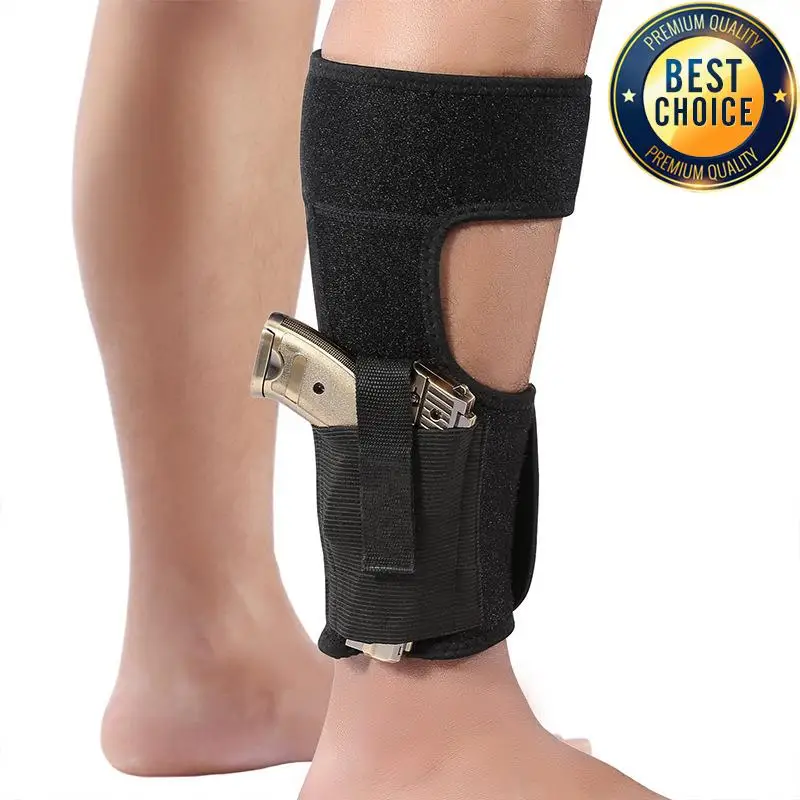 Tactical-Universal-Adjustable-Concealed-Black-Carry-Ankle-Leg-Pistol ...