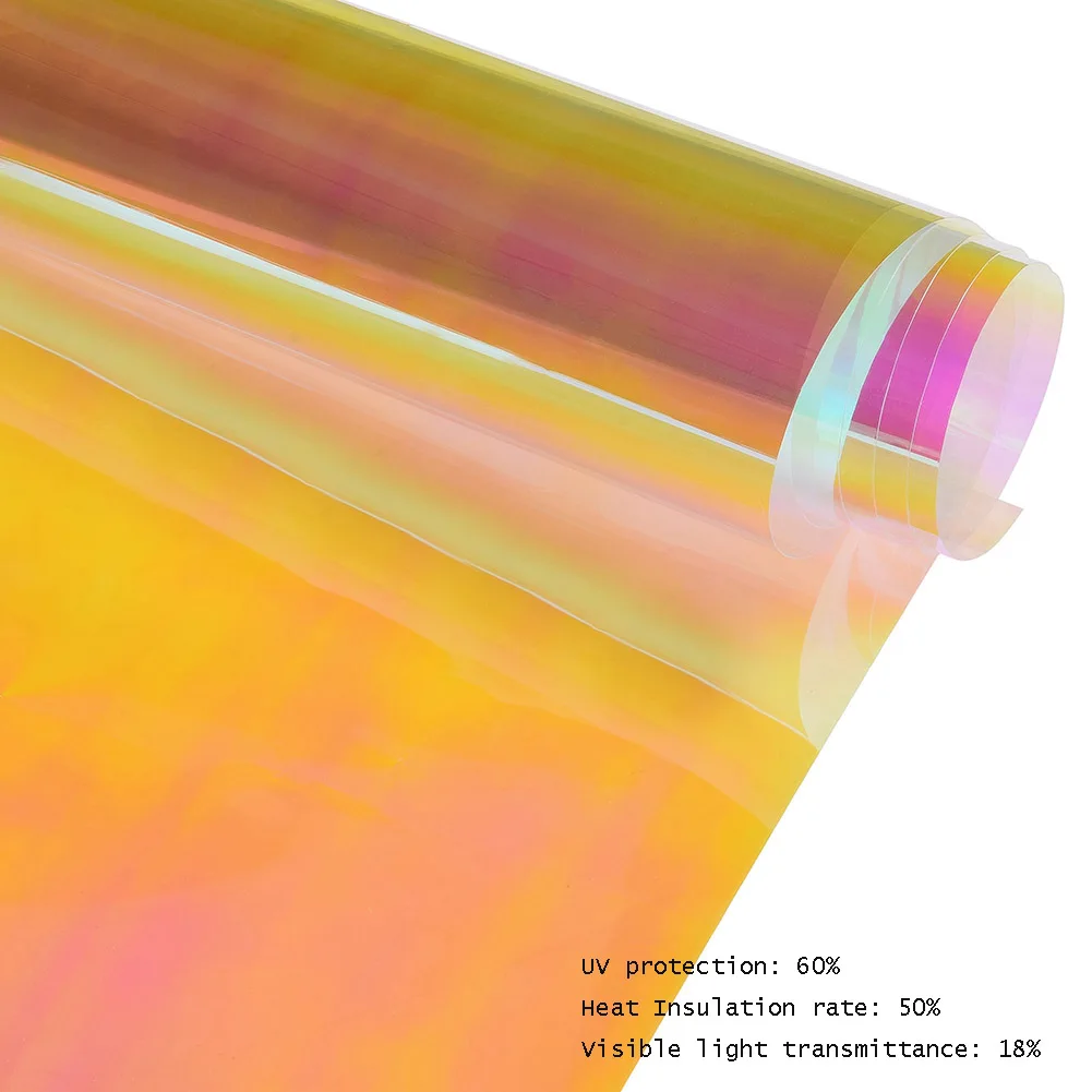 18-VLT-Red-Chameleon-Window-Film-Rainbow-Iridescent-Clear-Holographic ...