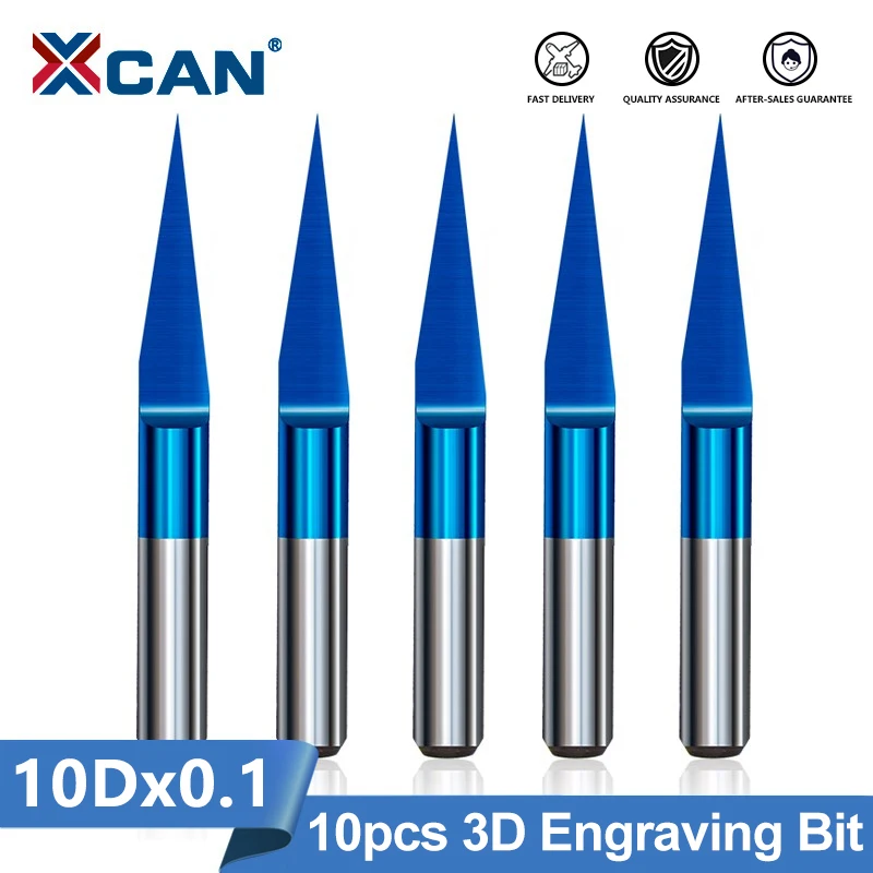 XCAN-PCB-3D-Pemotong-Penggilingan-3-175-Batang-Tungsten-Karbida-Bentuk ...