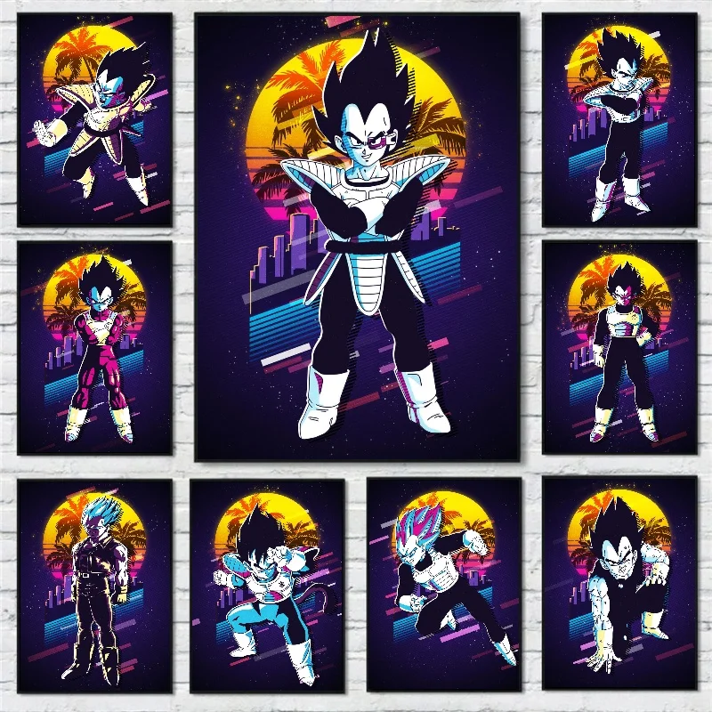 Classic-Bandai-Anime-Dragon-Ball-Canvas-Painting-Anime-Hot-blooded ...