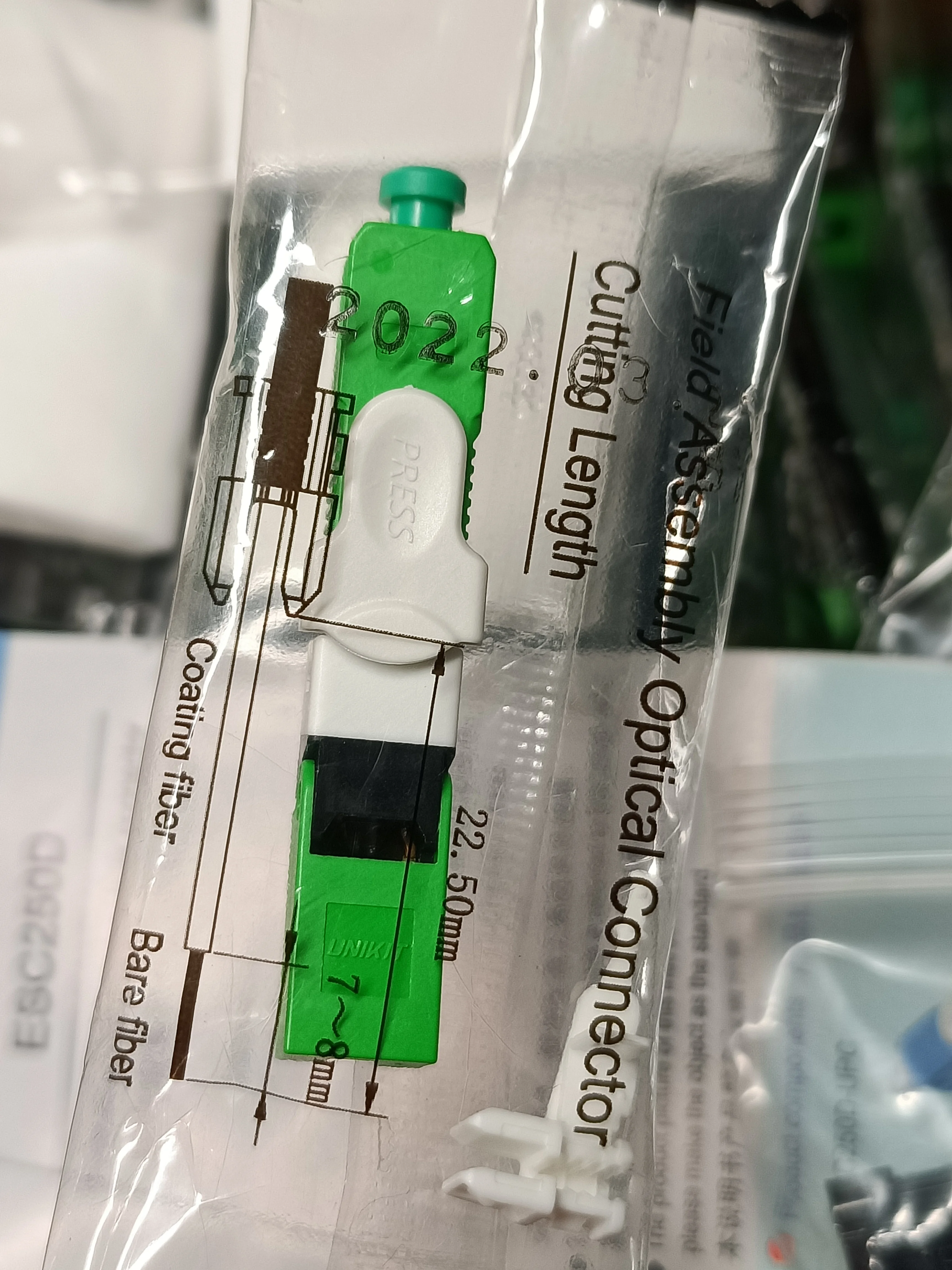 UNIKIT ESC250D SC/APC UPC Optic Fiber Quick Connector FTTH Single Mode ...