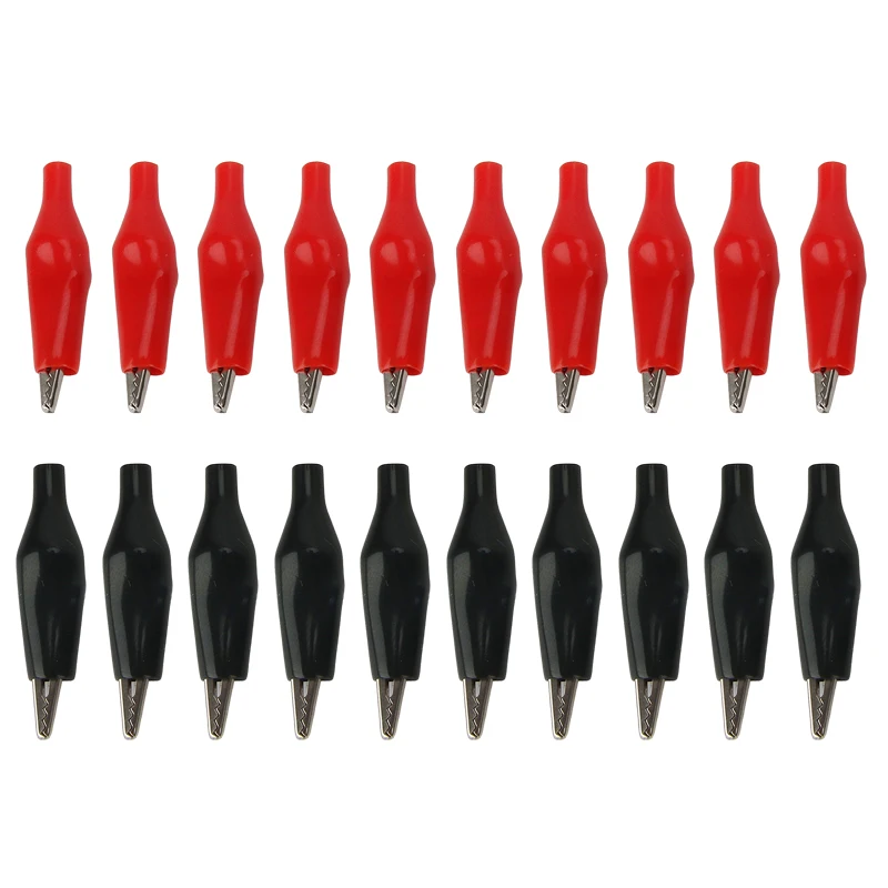 20-Pcs-Crocodile-type-Clip-28MM-Black-Red-Blue-Black-Yellow-Soft ...