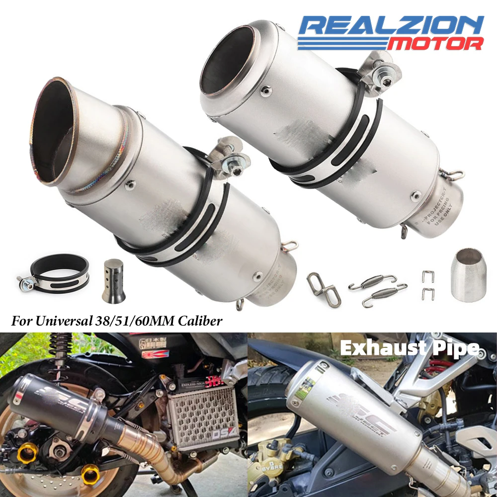 Universal-38MM-51mm-60mm-Exhaust-Pipe-Motorcycle-Exhaust-Muffler-Escape ...