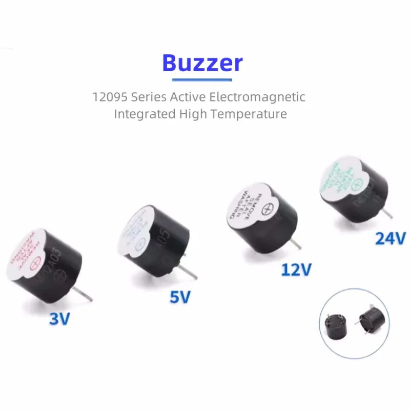 2PCS-LOT-3V-5V-12V-24V-Active-Integrated-Buzzer-12-9-5MM-DC-Buzzer ...