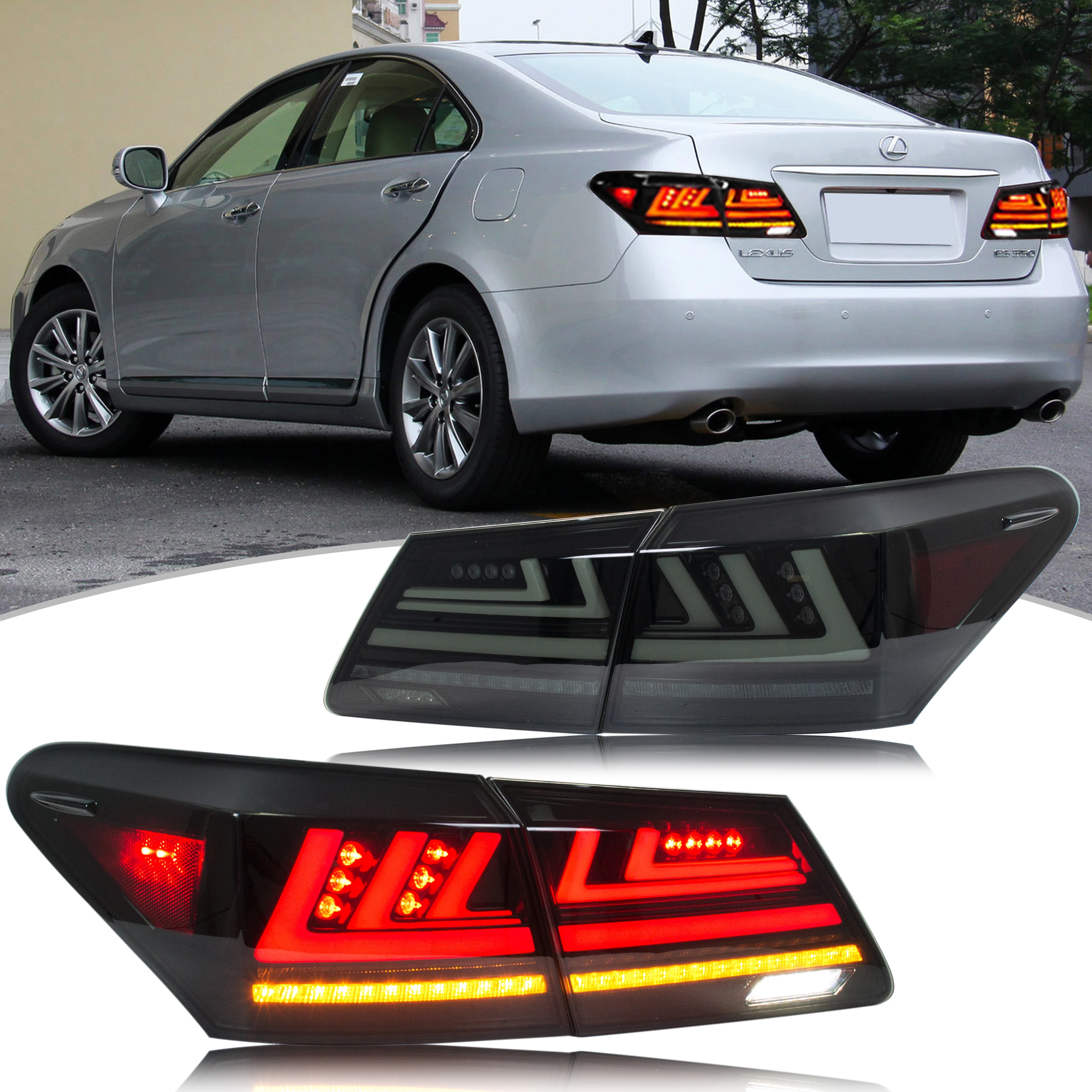 LED-Facelift-Tail-Lights-for-Lexus-ES350-ES330-2006-2012-Rear-Lamps ...