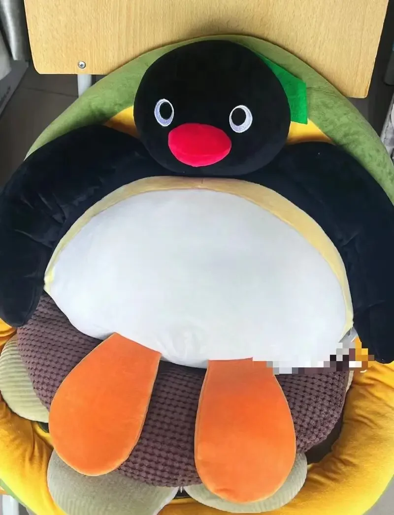 44cm-Pingu-Series-Miniso-Double-Door-Pillow-Kawaii-Soft-Doll-Genuine ...