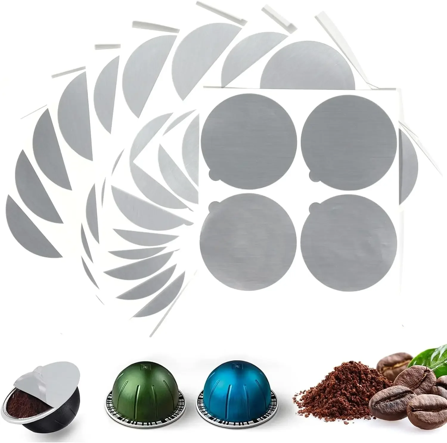 Adhesive-Aluminum-Foil-Lids-Seals-Stickers-Filling-Disposable-Empty-for ...