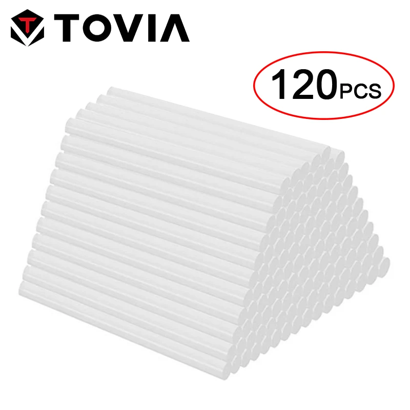 T TOVIA 60pcs/120pcs Hot Melt Glue Sticks 7mm Hot Glue Sticks Rod for ...