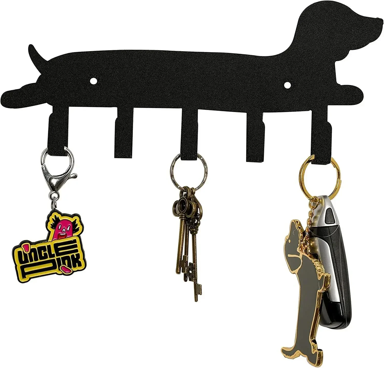 Metal-Key-Rack-Dog-Sign-Key-Hooks-Hanger-Wall-Mounted-with-5-Hooks-Home ...