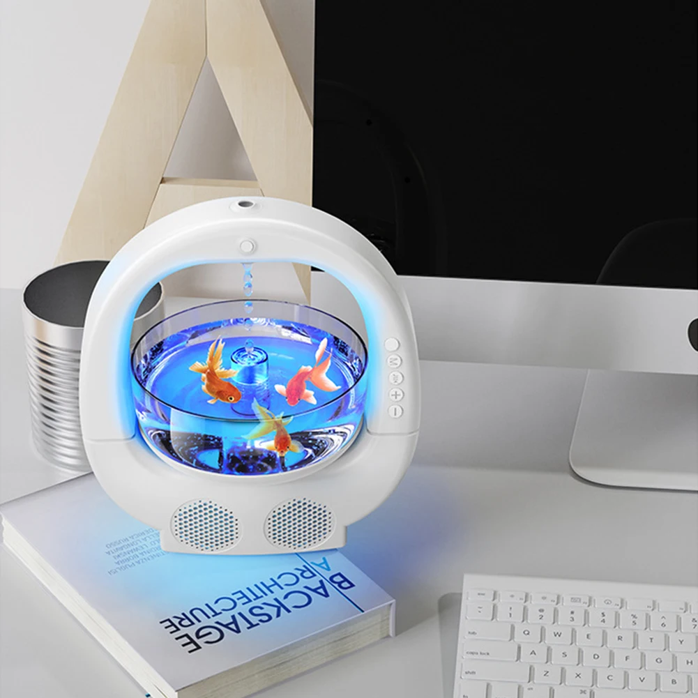 Anti-Gravity-Cool-Mist-Humidifier-Fish-Tank-Aromatherapy-Diffuser-700ml ...