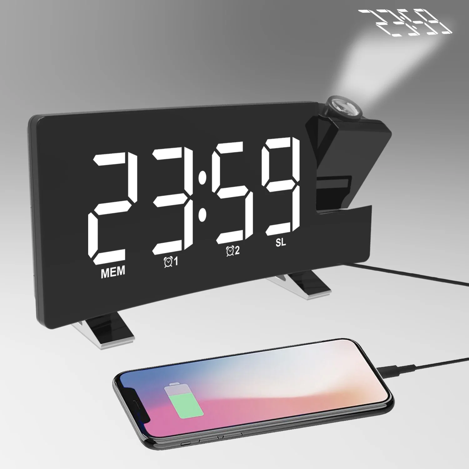 FM-Radio-LED-Smart-Alarm-Clock-With-Projection-Digital-Clock-Watches ...