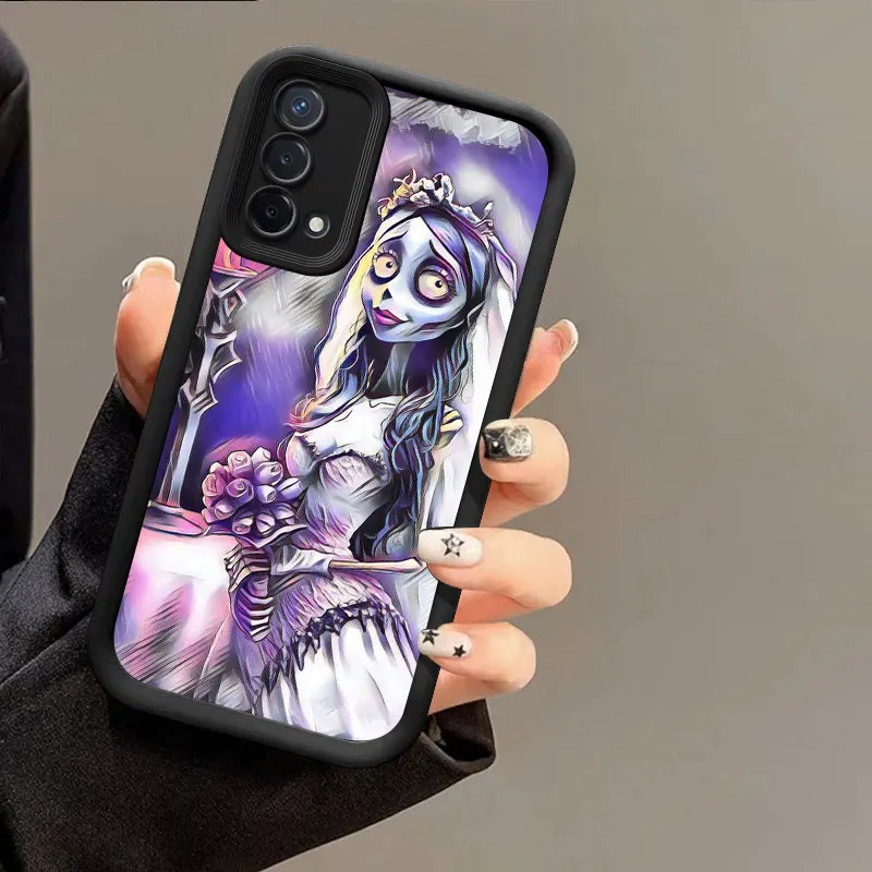 Spooky Corpse Bride Halloween Phone Case for OPPO A17 (Black 02)