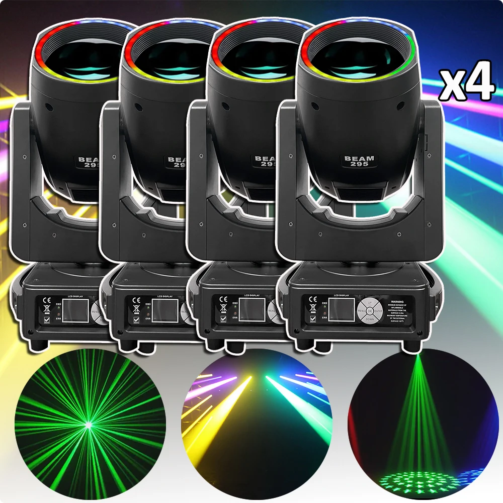 4PCS-Flight-Case-295W-14R-Head-DMX-Beam-Light-with-Rotating-48-8Prism ...