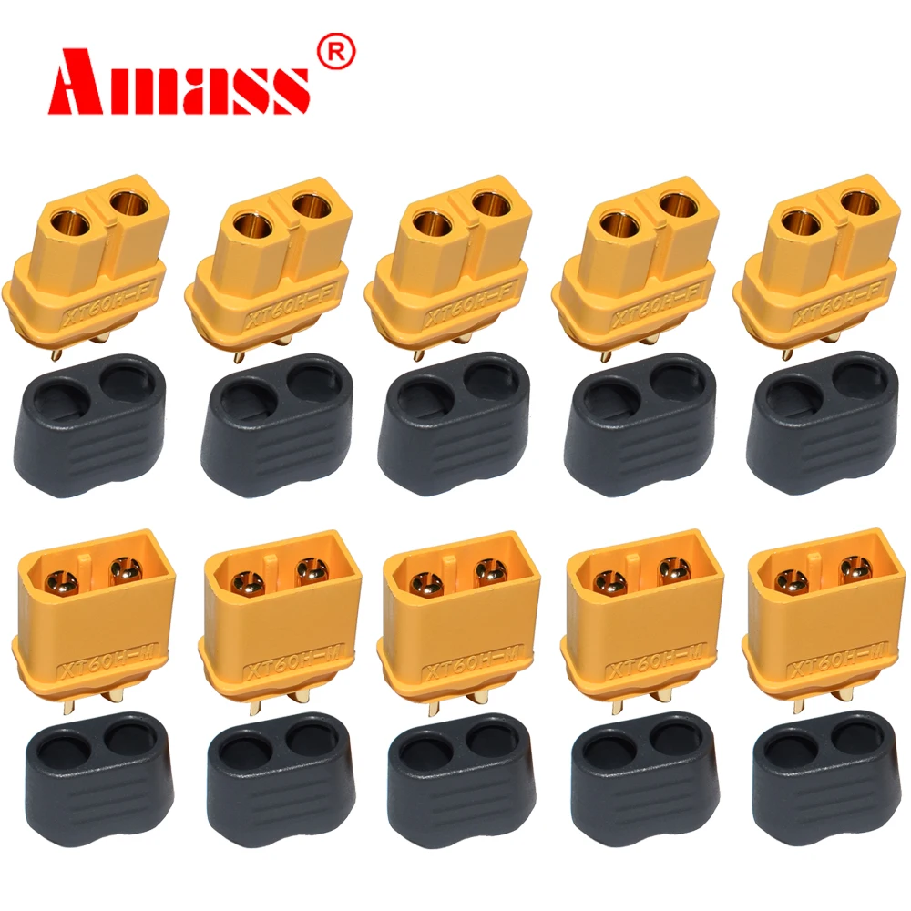 10-PCS-Amass-XT60-Conector-Feminino-Masculino-Conectores-XT60-Conectores-XT60H-Para-RC-Lipo ...