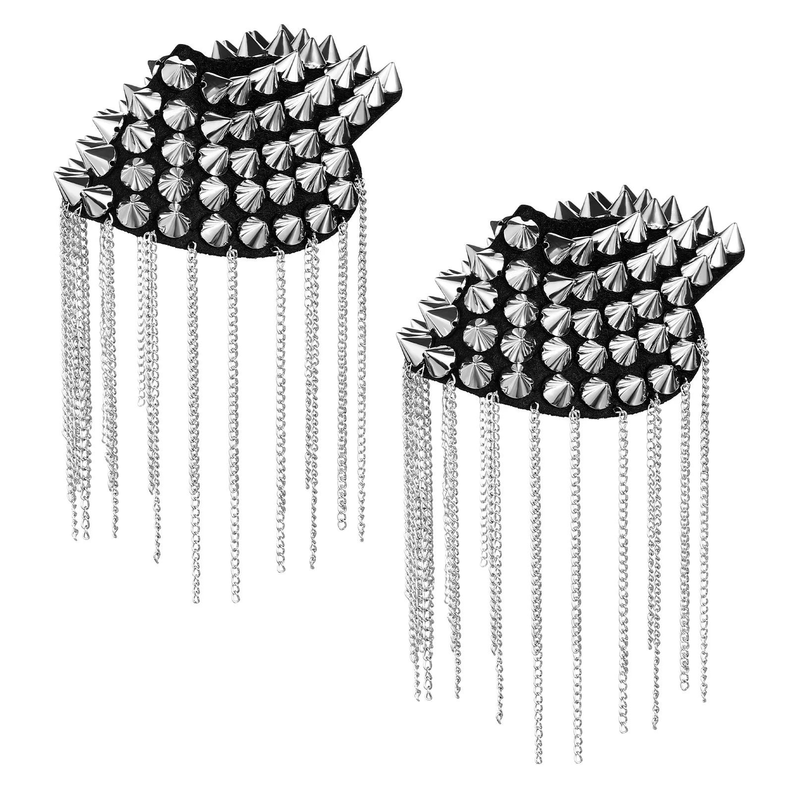 Charretera-de-Metal-con-borlas-Punk-para-decoraci-n-de-vestido-remache ...