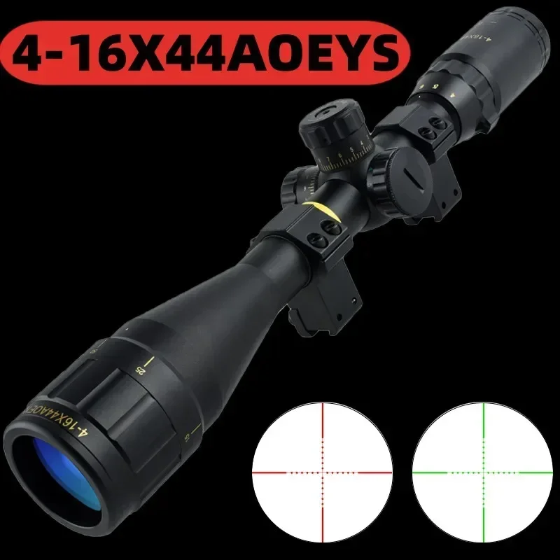 4-16X44AOEYS-Tactical-Riflescope-Optic-Red-Green-Cross-Hair-Reticle ...