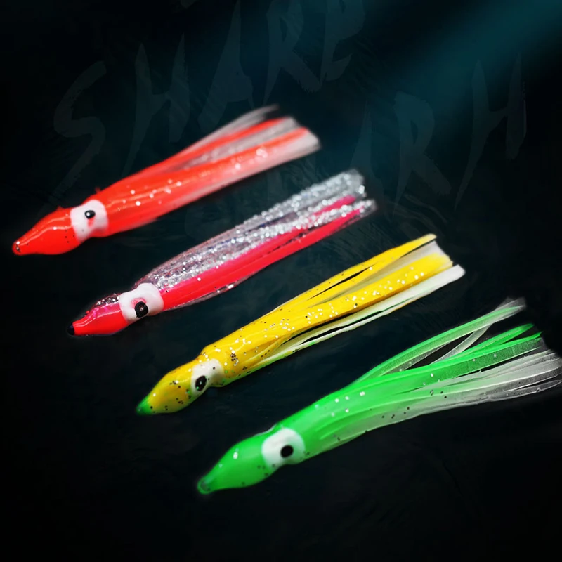 5pc/Bag Night Luminous Octopus Modeling Bait Color Mini Bionic Lure ...