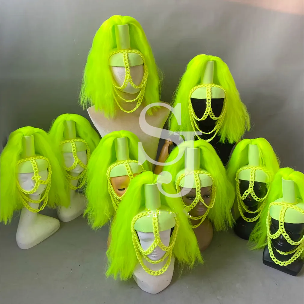 Bar-Stage-Performance-Wig-Headgear-Prop-Accessories-Cosplay-Dance ...