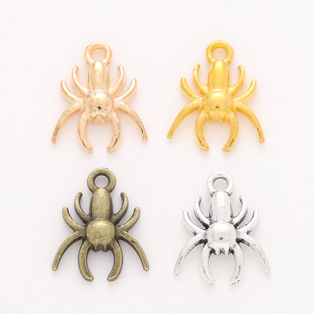 Fashion-30pcs-Spider-Charms-Fit-DIY-Earrings-Necklaces-Bracelets-Crafts ...