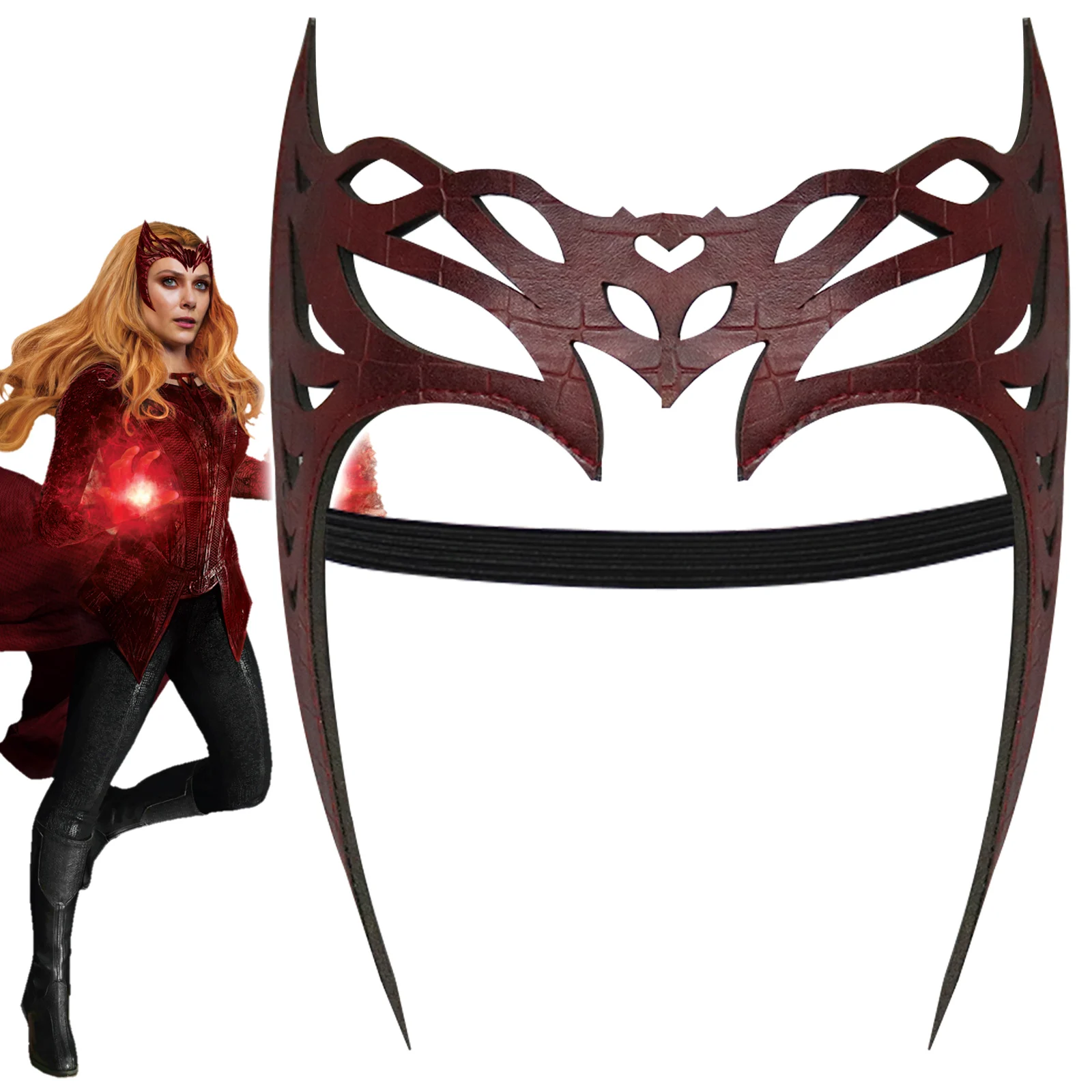 Cafele-Halloween-Wanda-Scarlet-Cosplay-Headband-Red-Witch-Costumes-Headwear-EVA-Masks-Party ...