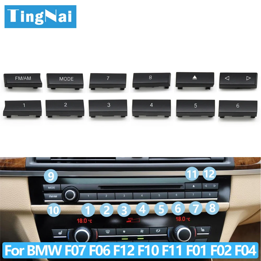 Car Dashboard Radio CD Digital Player Switch Control Button Cover For ...