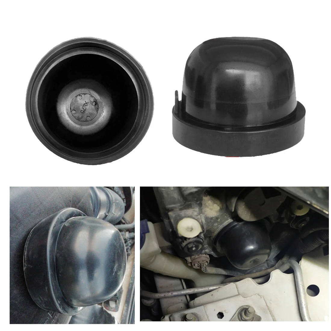2Pcs Car Headlight Bulb Dust Cover 60/65/70/75/80/83/85/90/100/105mm ...