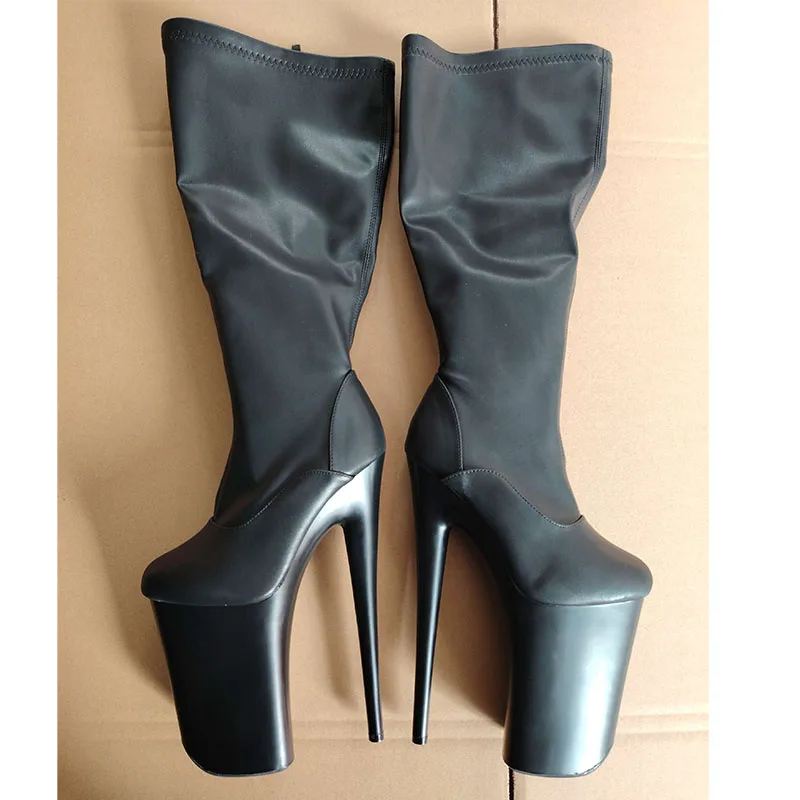 LAIJIANJINXIA-New-Classic-23Cm-High-Heels-Matte-Black-Women-s-Boots ...