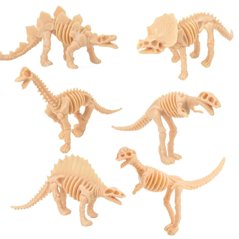 12Pcs-Simulation-Dinosaur-Skeleton-Mini-Prehistoric-Animal-Bone-Model ...