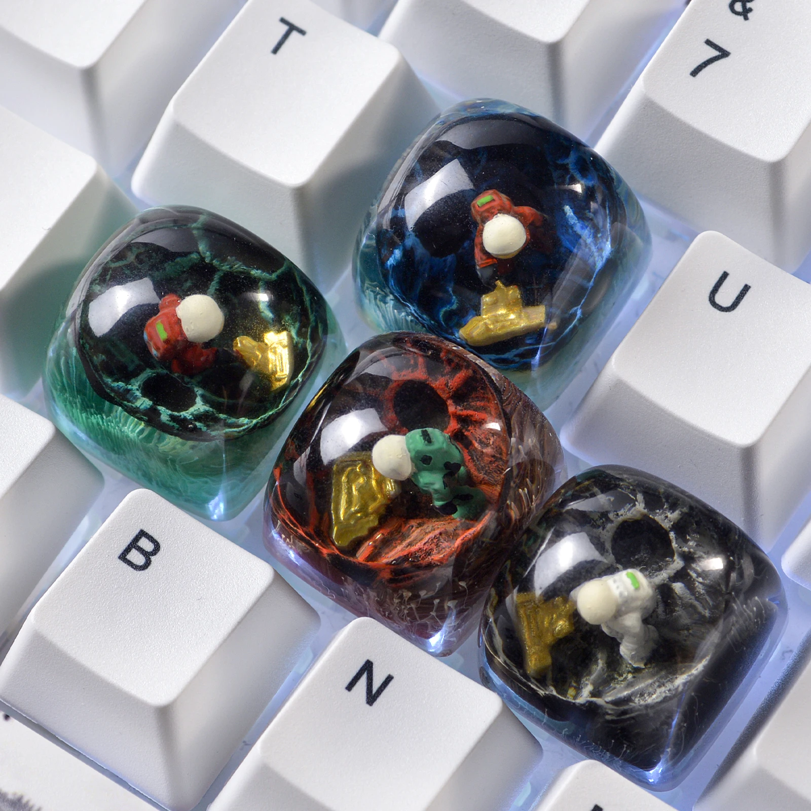 Astronaut-Keycaps-para-teclado-mec-nico-perfil-OEM-cereja-MX-tiro-duplo ...