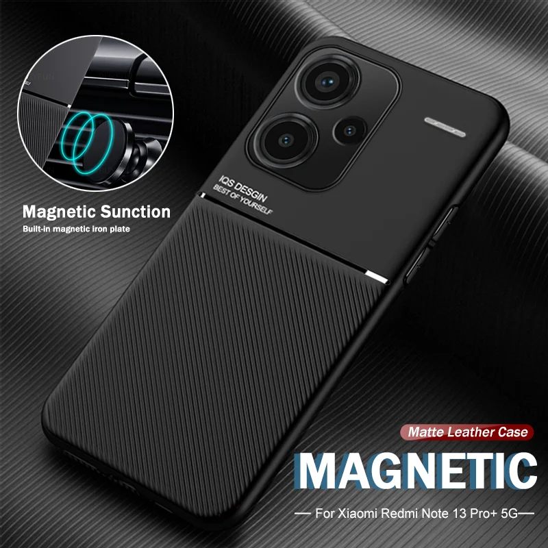 Redmy-Note13-ProPlus-5G-Case-Car-Magnetic-Holder-Leather-Phone-Cover ...