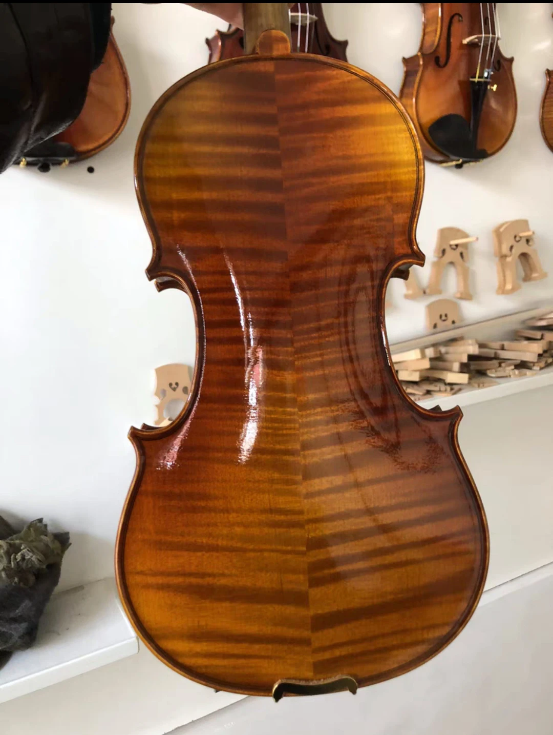 Viol-n-italiano-retro-marr-n-hecho-a-mano-4-4-3-4-Stradivari-aldult ...