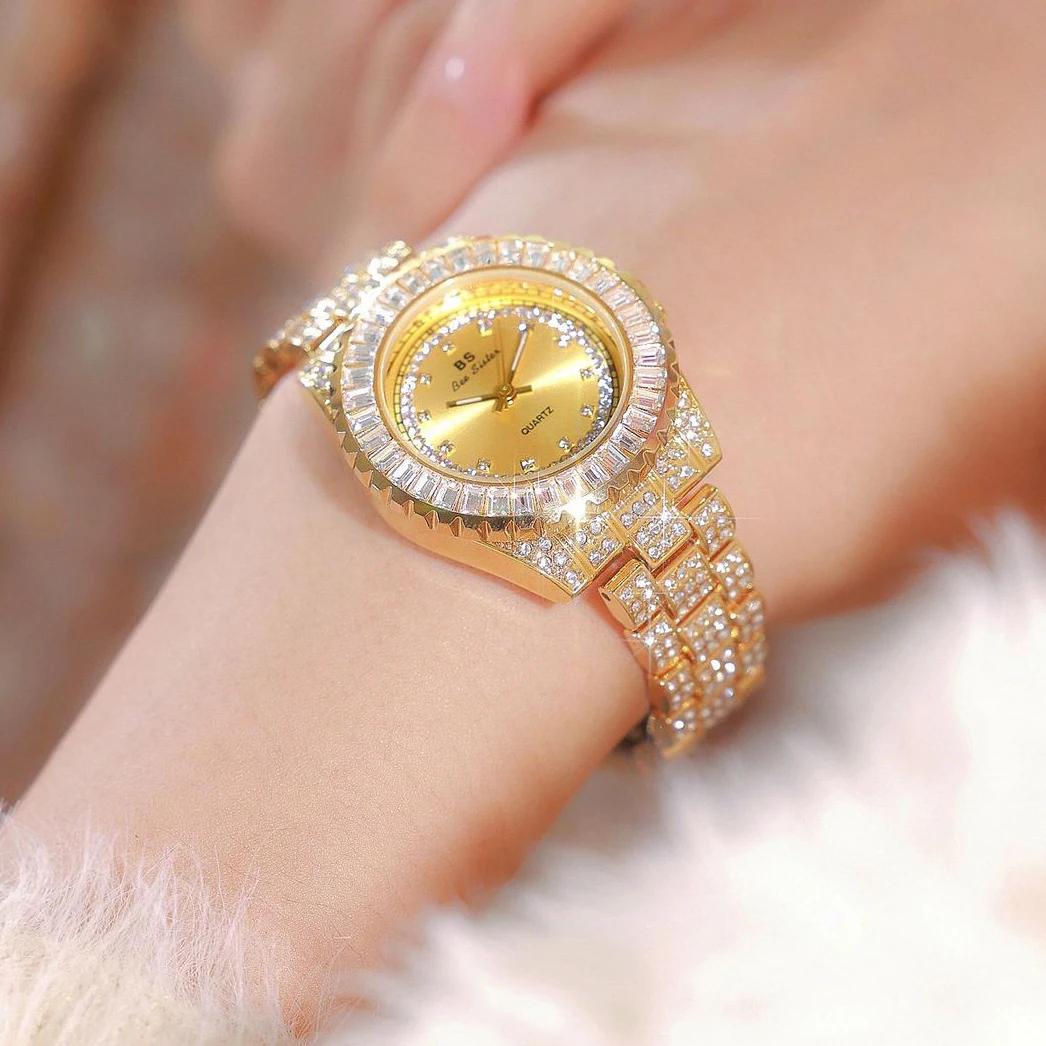 New-in-Women-s-Watches-Luxury-Full-Diamond-Gold-Watches-for-Women ...