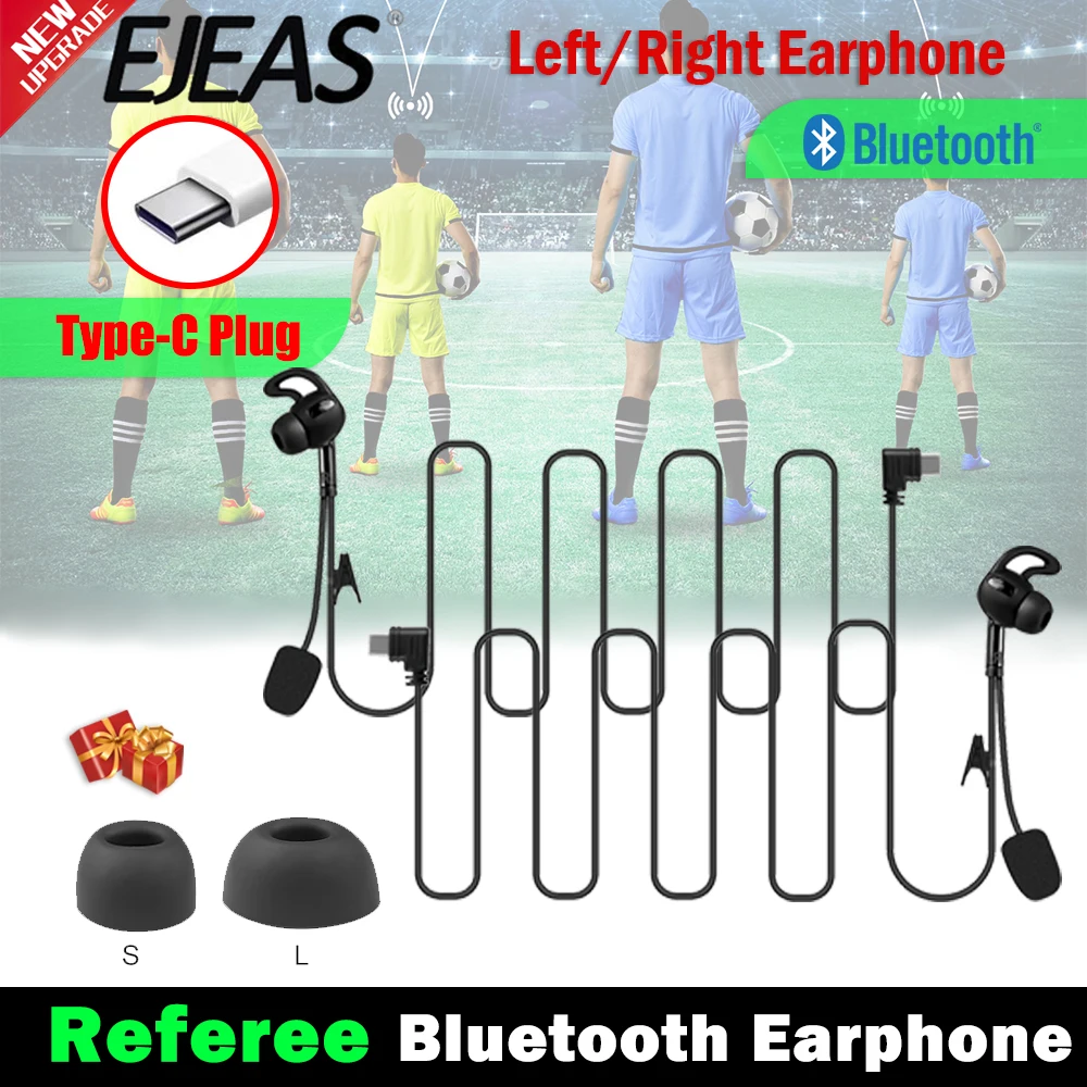 Referee Headset For EJEAS V4C Plus/V6C PRO+ In-ear TYPE-C Bluetooth ...