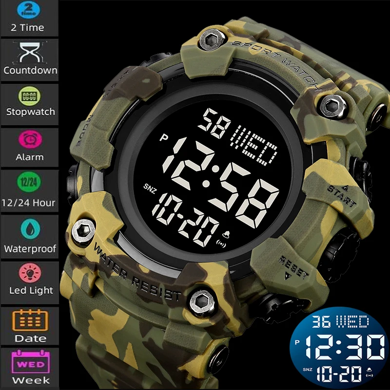 Skmei-relojes-deportivos-de-lujo-para-Hombre-cron-metro-impermeable ...