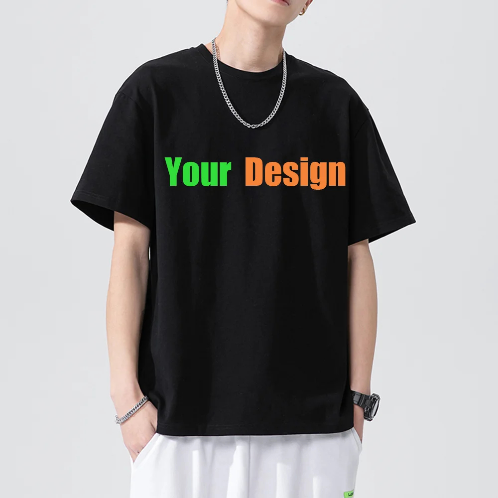 Custom-T-shirt-Printing-logo-Make-your-design-logo-top-Men-Women-Group ...