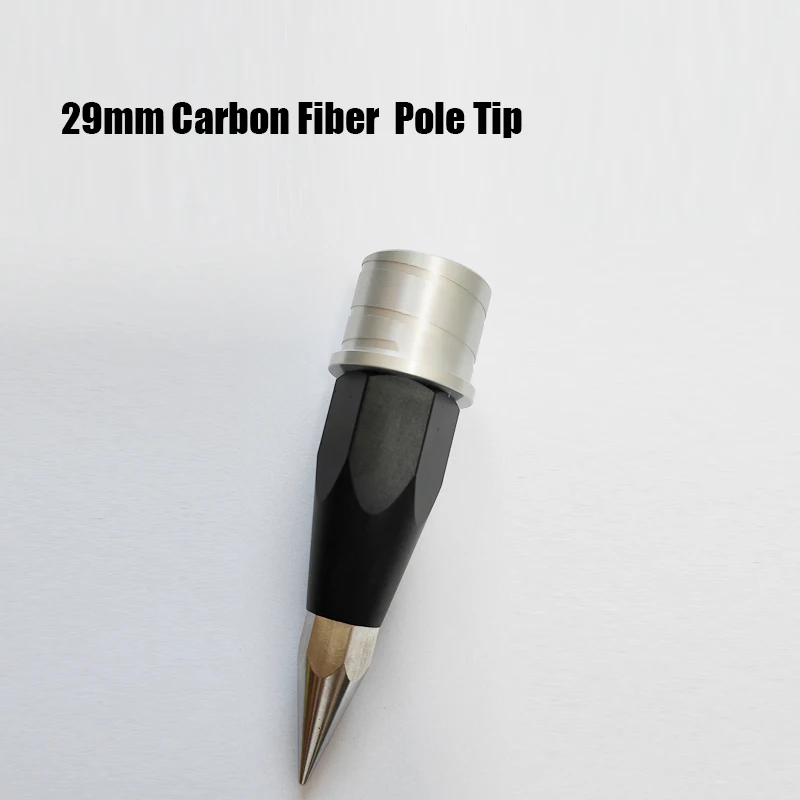 29mm Carbon Fiber Pole Tip Replaceable Sharp Point Tips Surveying Rod ...