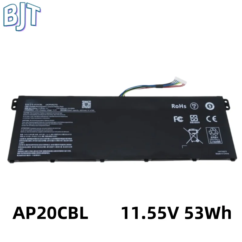 11.55V 53Wh 4590mAh AP20CBL 노트북 배터리 Acer Aspire 5 A515-45 Swift 3 SF314 ...