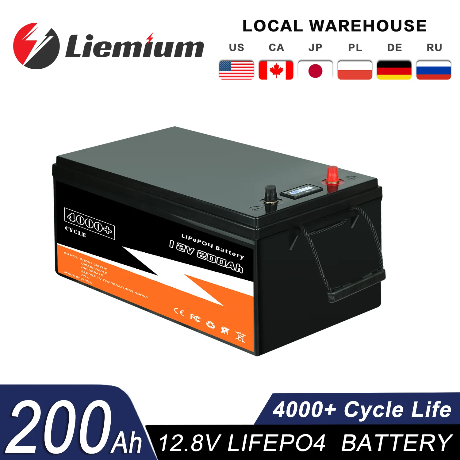 12V-200Ah-Lithium-Iron-Phosphate-LiFePO4-Battery-4S150A-Built-in-BMS ...