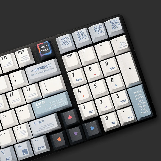 KCA-Design-Helloworld-Keycaps-Cherry-Profile-5-Sided-DYE-SUB-PBT-Full ...