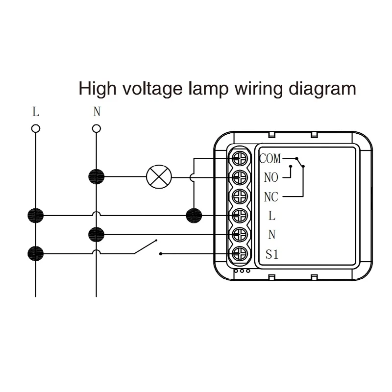 Módulo de interruptor inteligente WiFi Tuya ZigBee, contacto seco ...