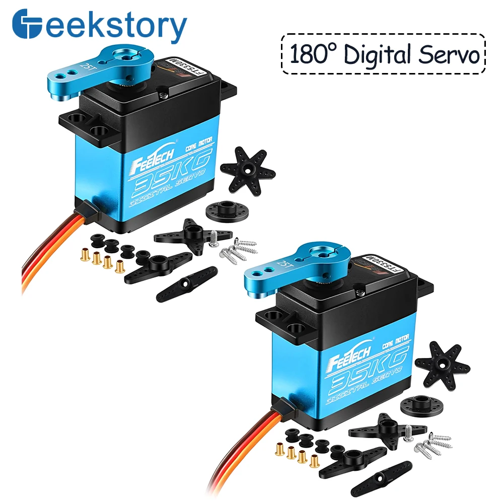 2-PCS-35KG-Digital-Servo-Motor-180-High-Torque-RC-Servo-Full-Metal-Gear ...