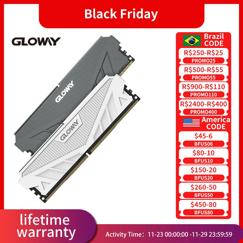 Gloway-DDR4-Memory-Ram-Kit-16GBX2-3200Mhz-8GB-Compat-vel-para-Desktop ...
