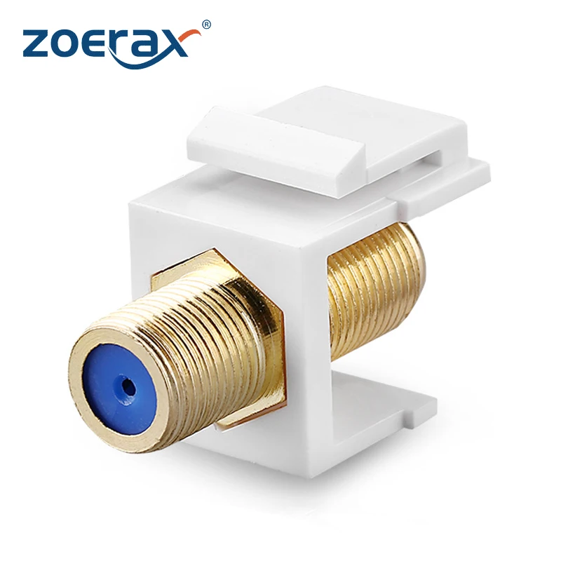 ZoeRax-10-Pack-Coaxial-Keystone-Jack-Insert-Gold-Plated-RG6-Keystone ...