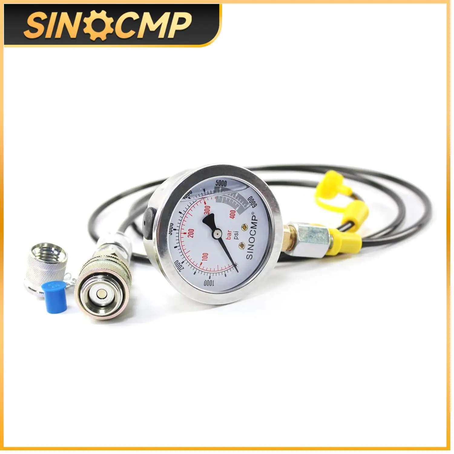 40MPA Hydraulic Pressure Test Coupling Kit for Excavator Pressure Gauge ...