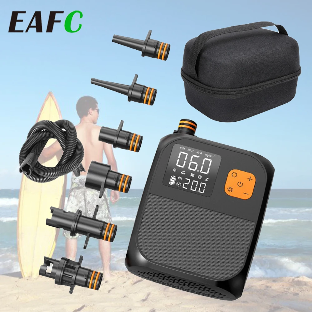EAFC Electric Air Pump Wireless Air Pump 80W Wireless SUP Pump Tire ...