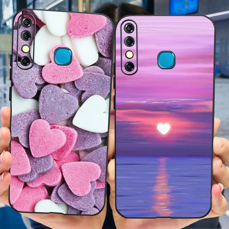 For-Infinix-Hot-8-Lite-Case-For-Infinix-Hot-8-Silicone-Soft-Back-Cover ...