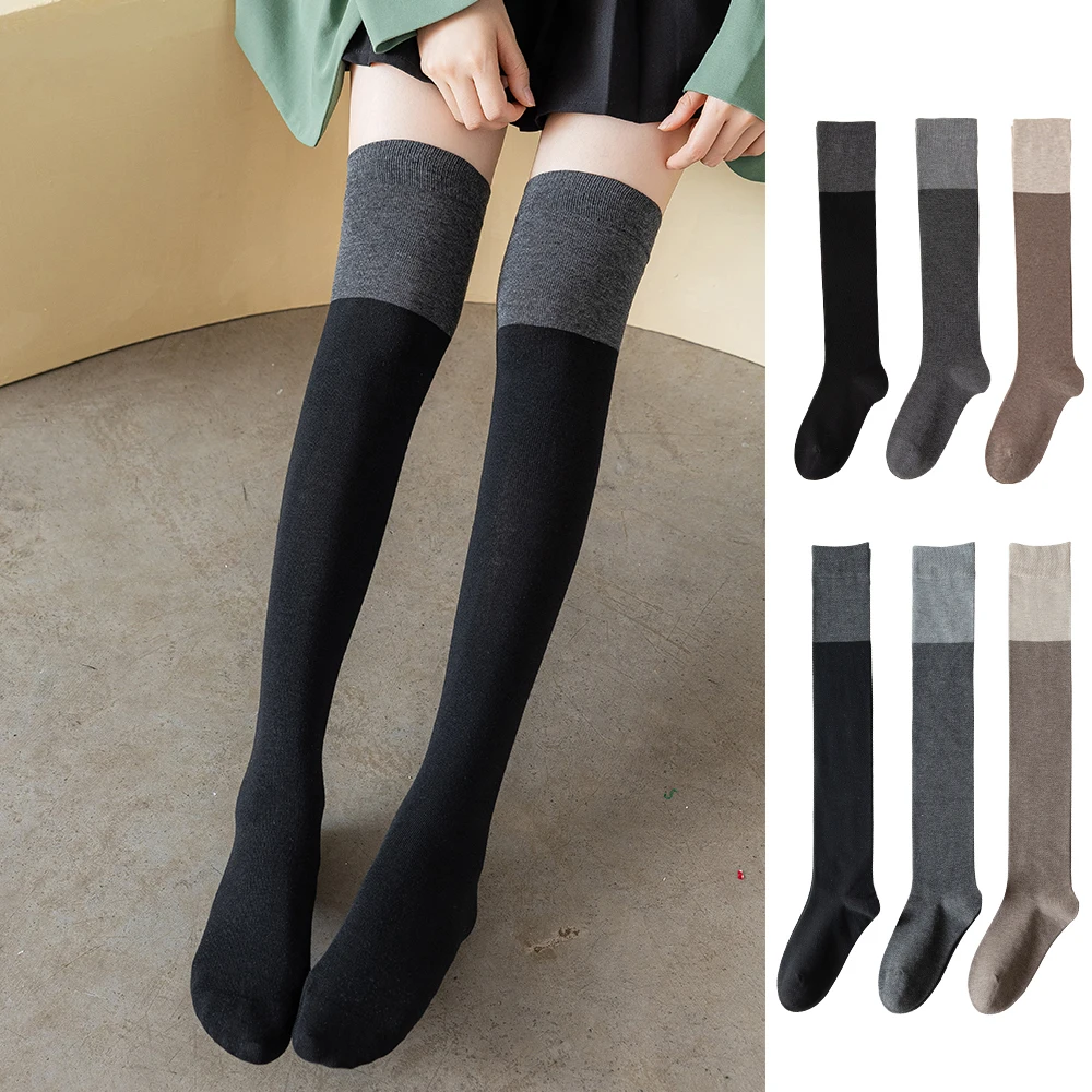 Women's Socks New Autumn And Winter Long Leg Socks Middle Tube Knee ...