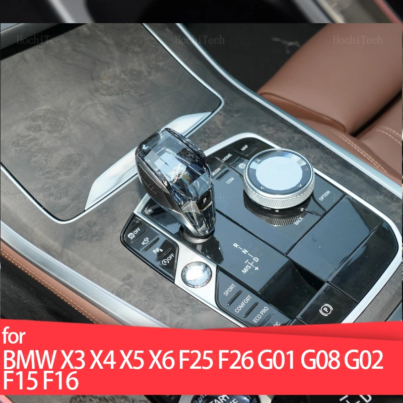 LED Car Interior Accessories Crystal Gear Shift Lever Knob Fit For BMW ...