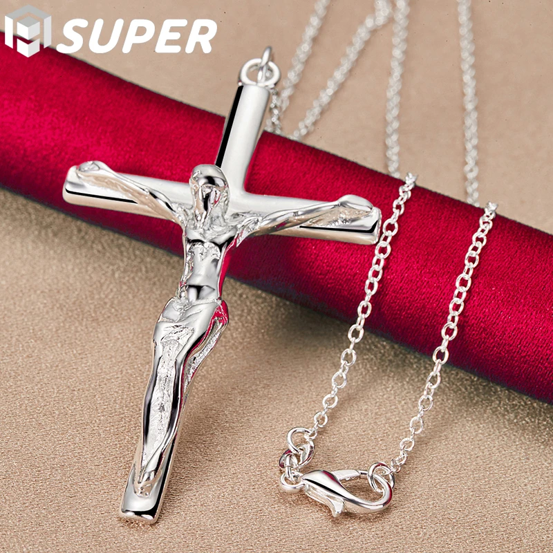 925 Sterling Silver Cross Pendant Necklace - 925 Sterling Silver Cross ...